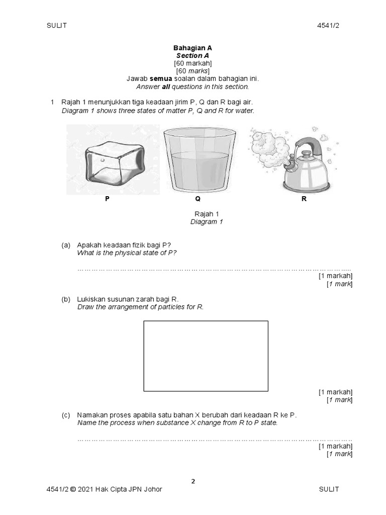 Kimia Kertas 2 Set 2 (Soalan) | PDF | Iodine | Isotope
