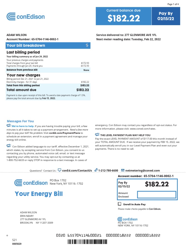 Your Energy Bill | PDF | Cheque | Taxes