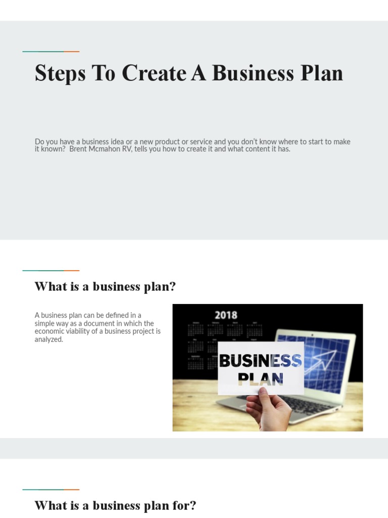 Steps To Create A Business Plan | PDF | Swot Analysis | Marketing