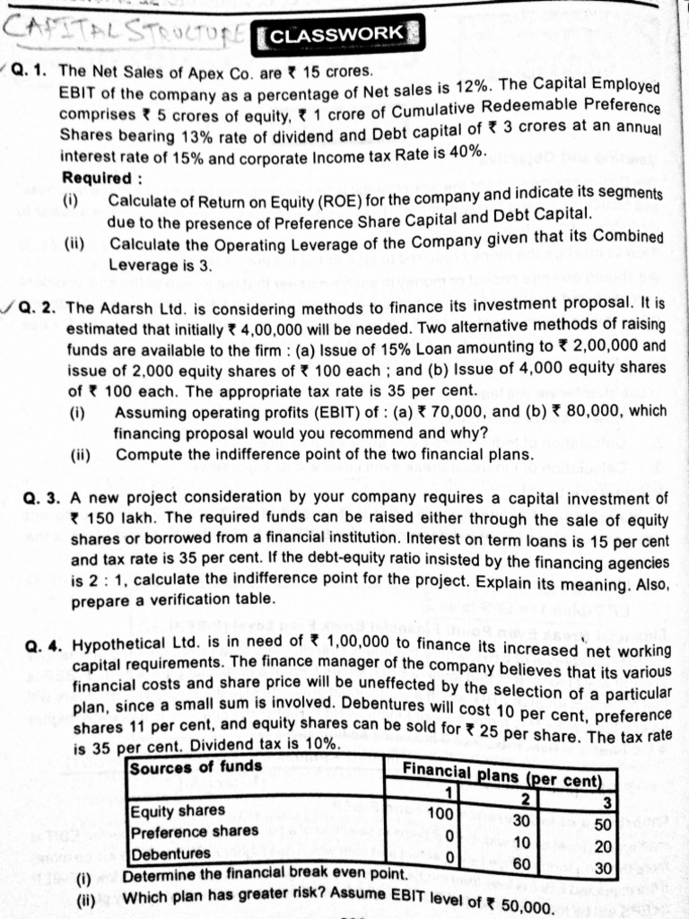 Capital Structure | PDF