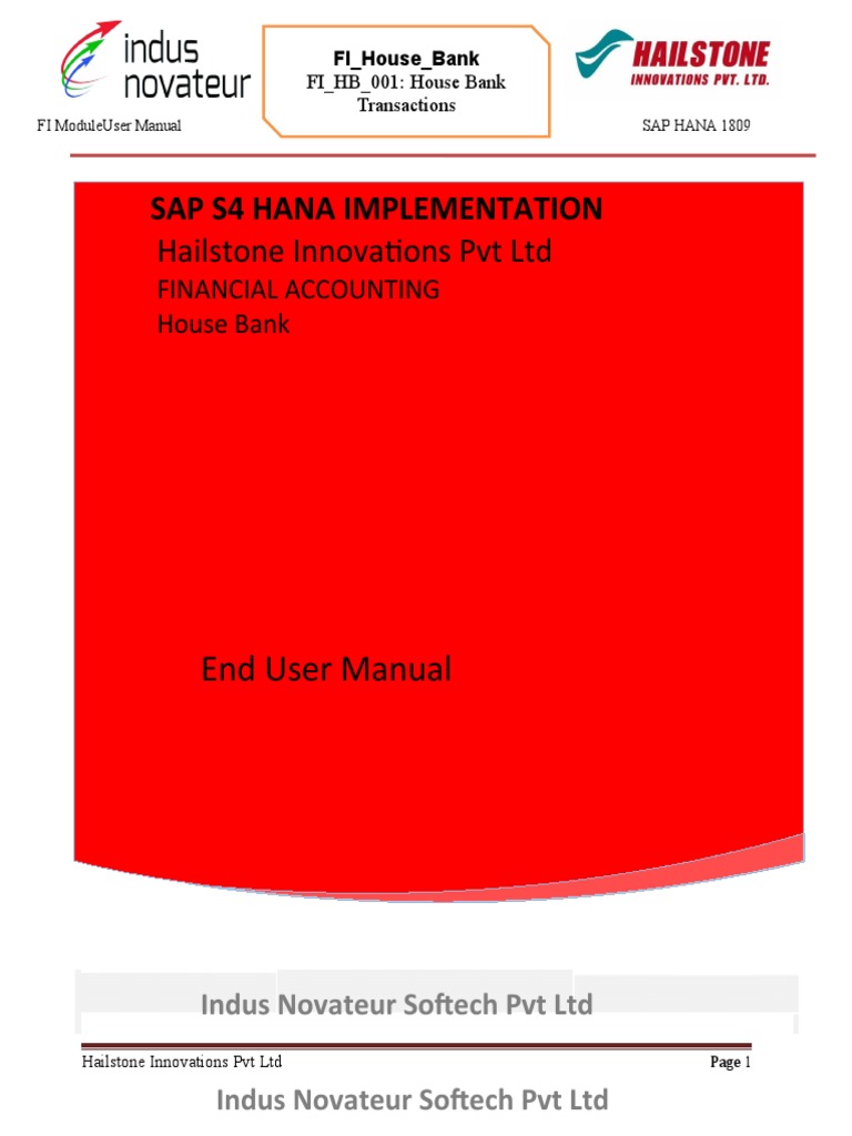 HSPL Fi 06 House Bank v1.0 | PDF | Cheque | Banks