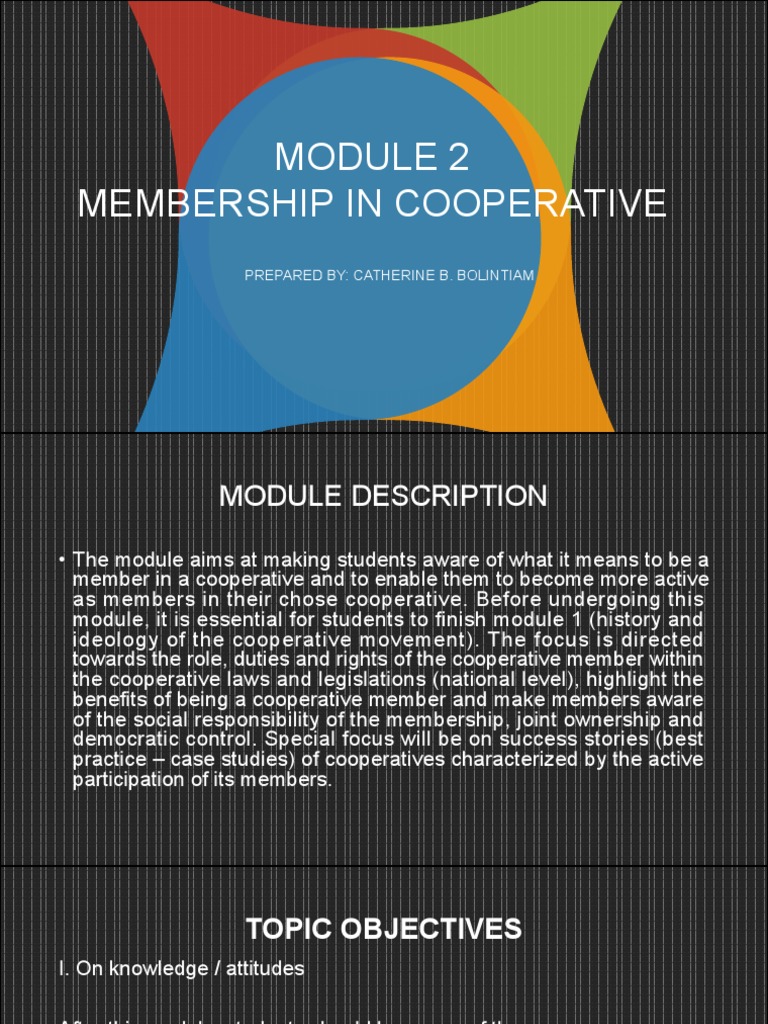 Module 2 Topic 1 in MKE 103 (Cooperative Marketing) | PDF | Cooperative | Board Of Directors
