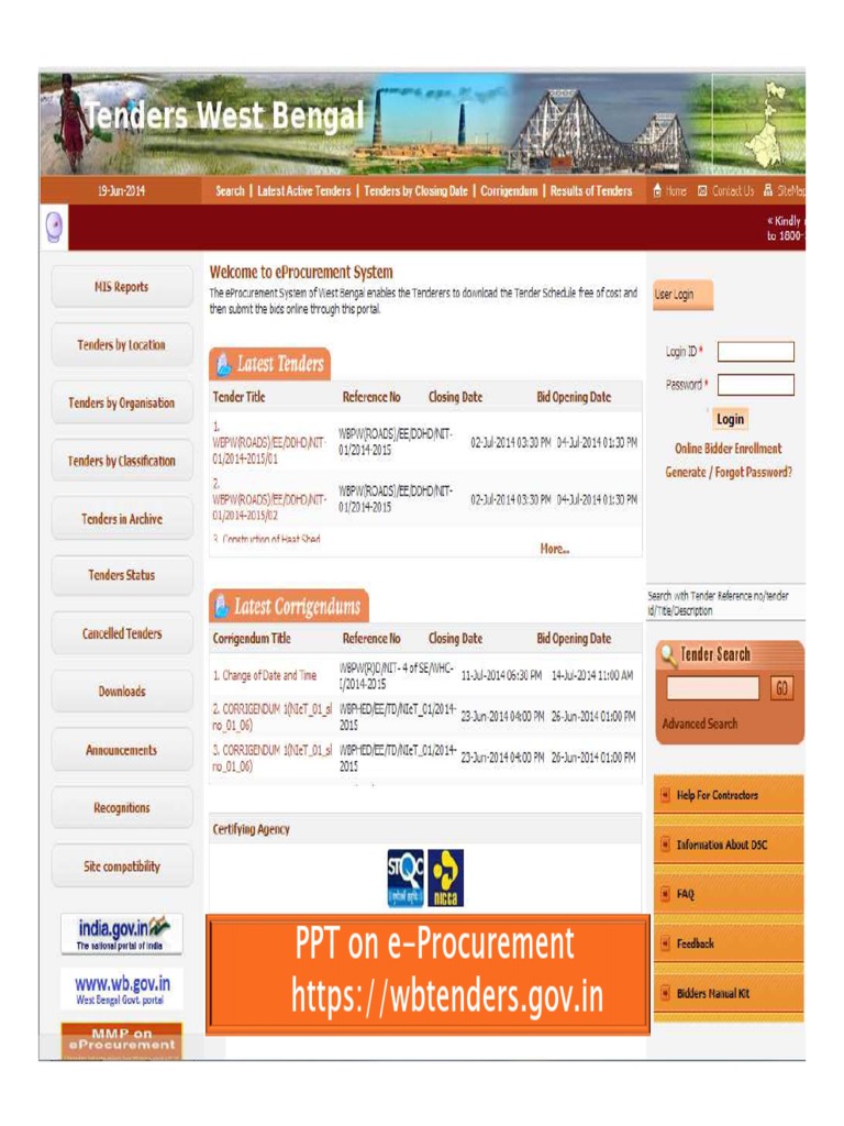 E Tender Uploading Procedure | PDF | Finance & Money Management