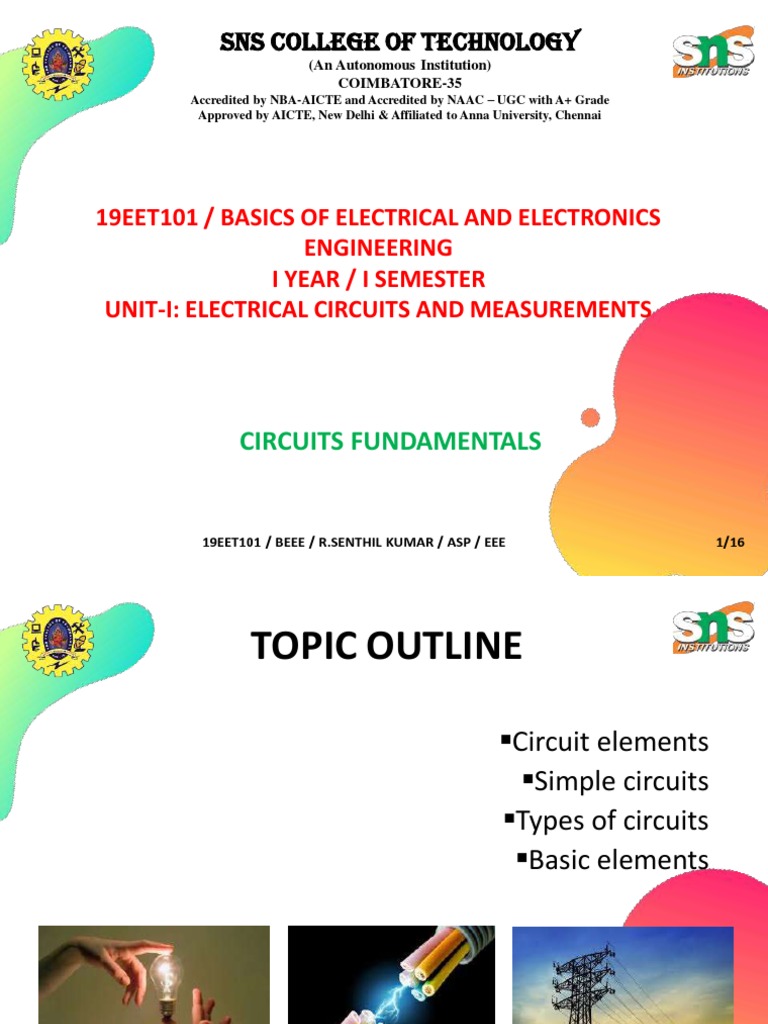 BEEE Unit 1.3 | PDF | Electrical Engineering | Electrical Network