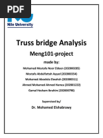 Warren Truss Bridge Strength Analysis | PDF | Truss | Mechanics