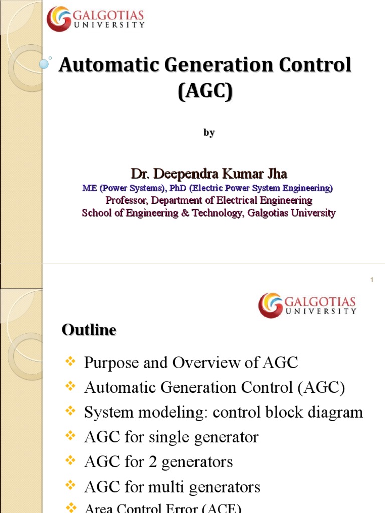 Module2 Automatic Generation Control | PDF | Electric Generator ...