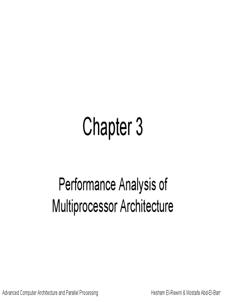 03 - Lecture - Performance Analysis | PDF | Parallel Computing | Scalability