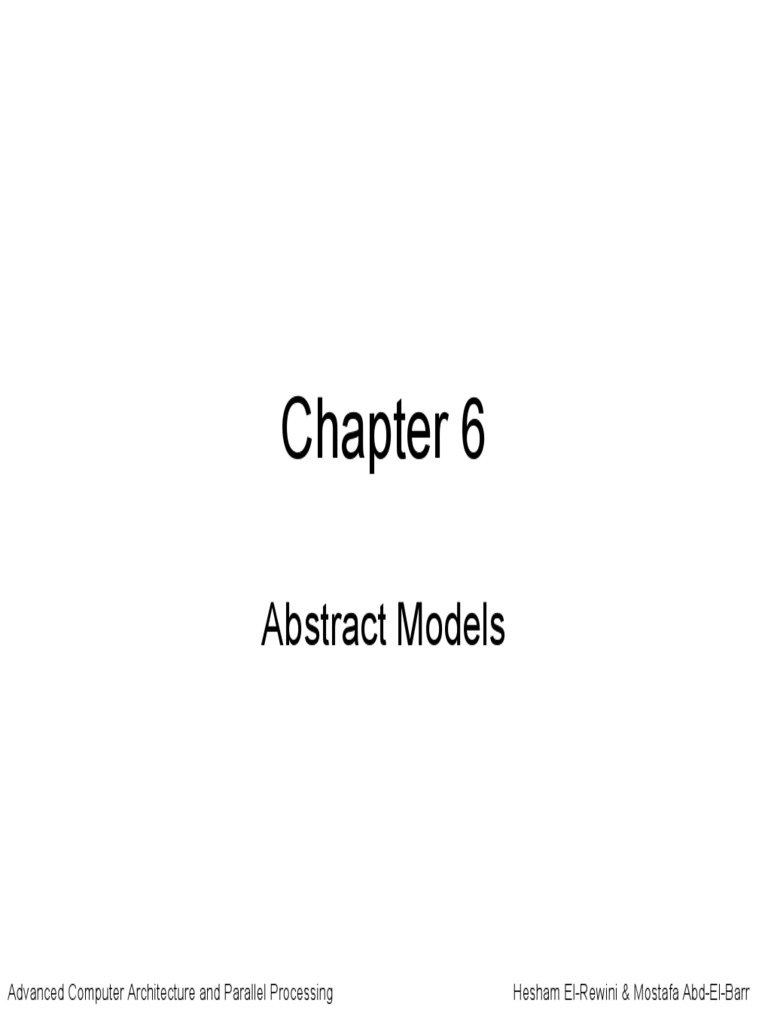 07 - Lecture - Abstract Models | PDF | Parallel Computing | Concurrent Computing