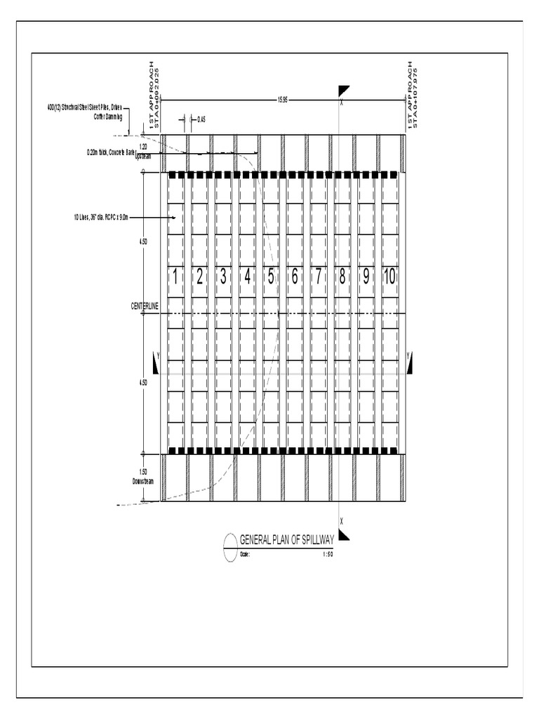 Detailed Plan Spillway 1 | PDF