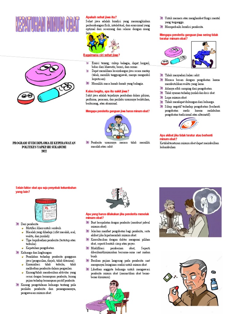 Leaflet Kepatuhan Minum-Obat | PDF