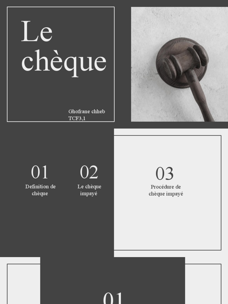 Chèque Impayé | PDF | Chèque