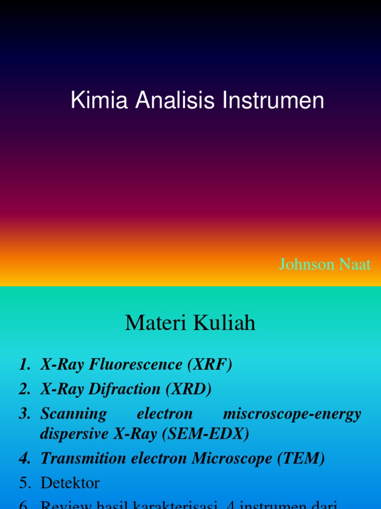 Xrf New Pdf Metode And Bahan Ajar