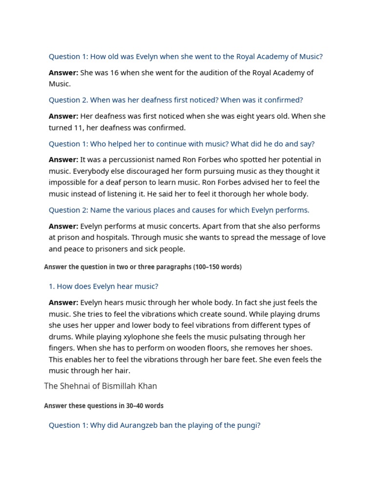 The Sound of Music - Part 1 and 2 | PDF