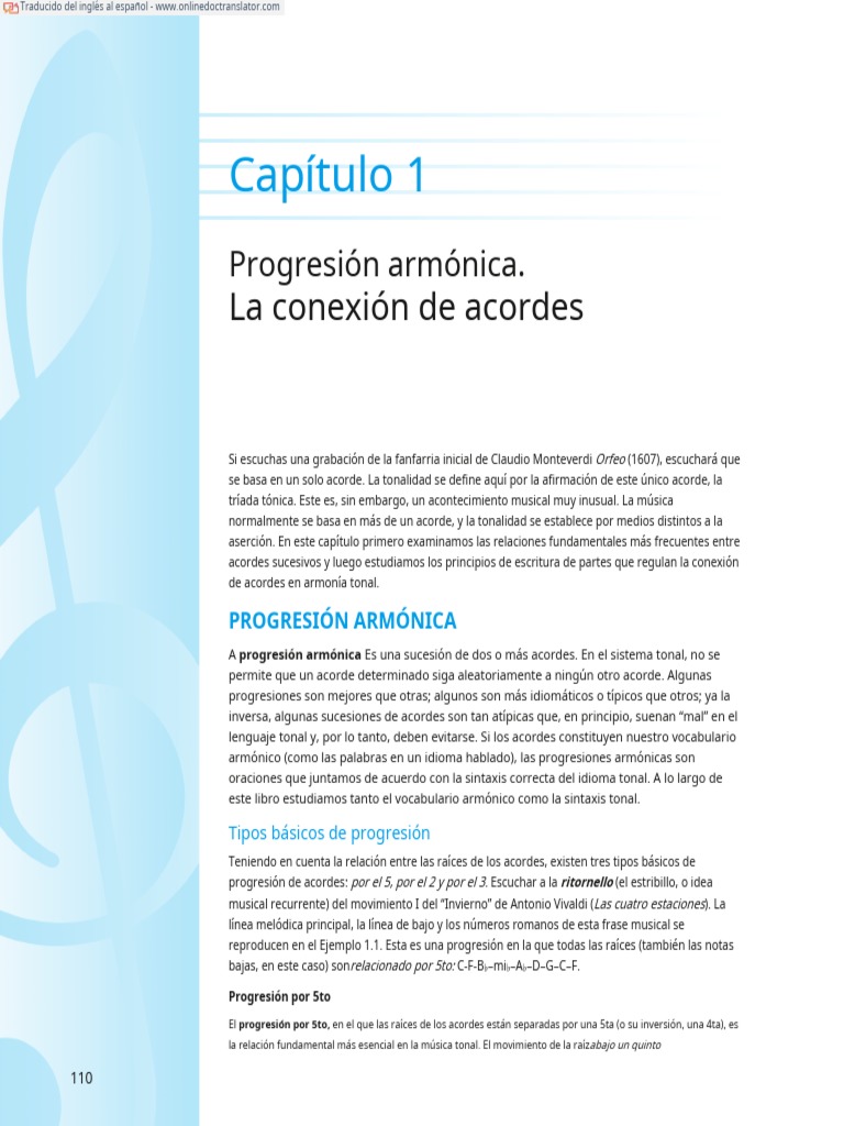 Progresiones Armónicas en Tonalidad | PDF | Acorde (Música) | Armonía