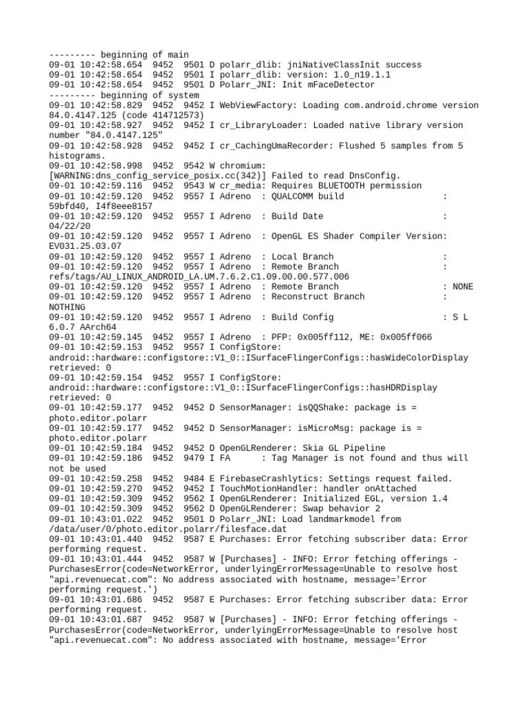 Logcat 1598928178591 | PDF | Software | Operating System Families