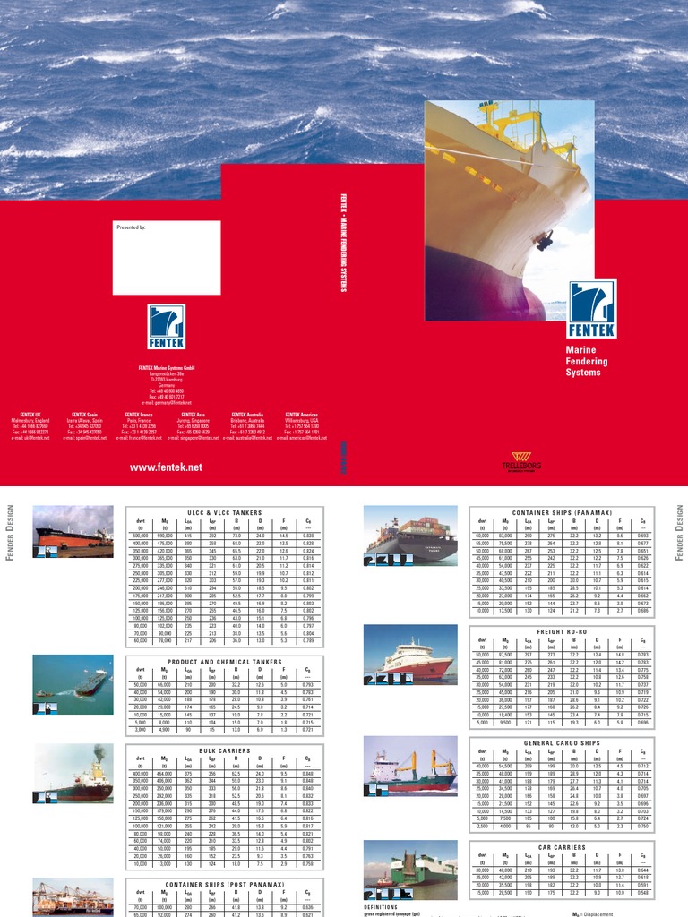 Fentek - Marine Vessel Profiles | PDF | Tonnage | Deep Foundation