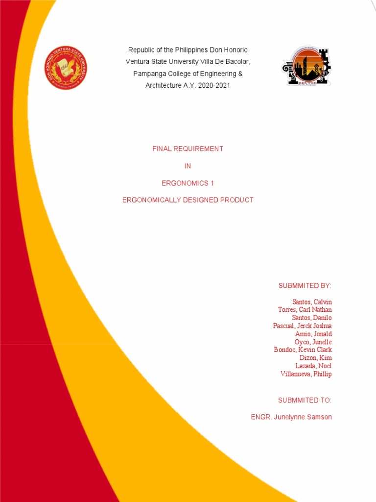 Republic of The Philippines Don Honorio Ventura State University Villa ...