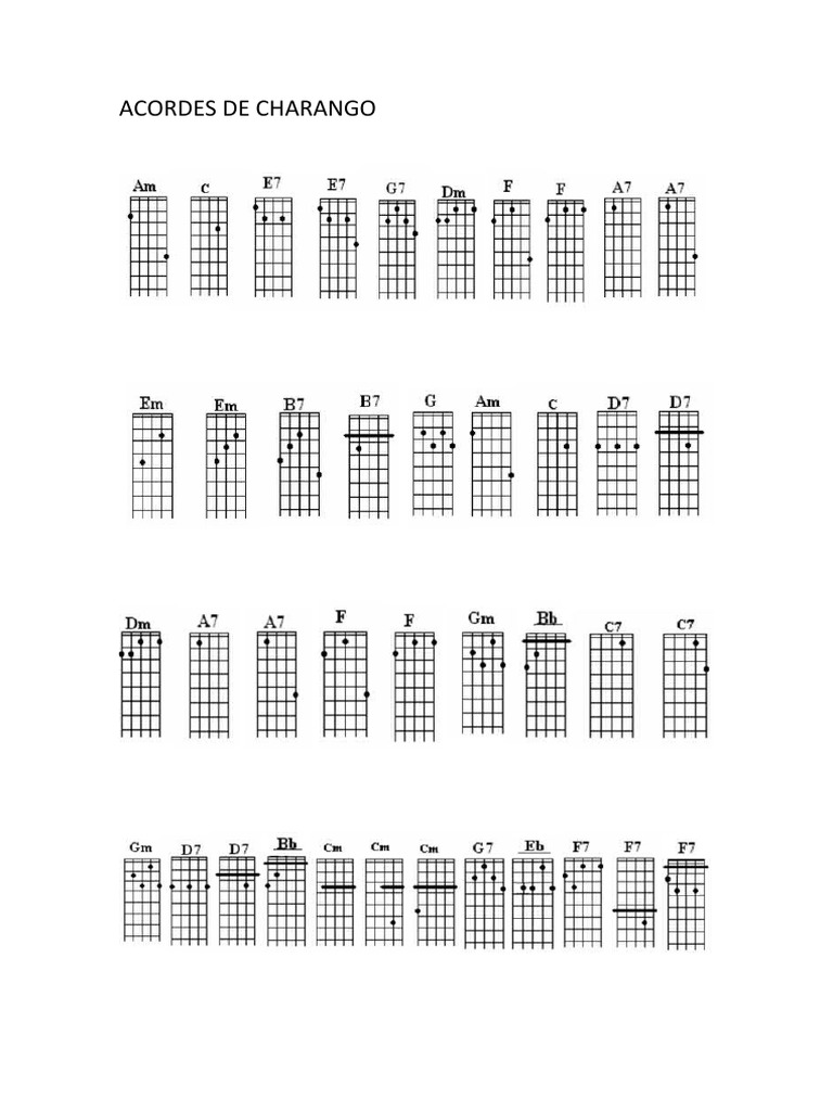 Acordes de Charango | PDF
