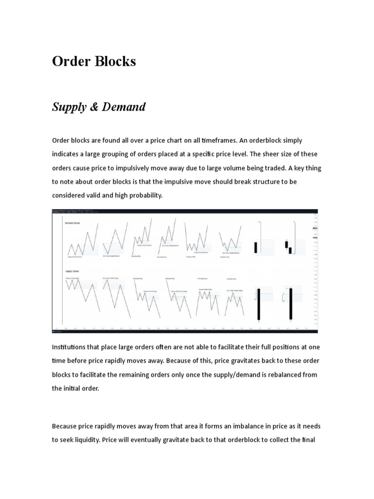 Order Blocks: Supply & Demand | PDF