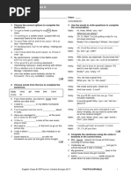 Oxford Solutions Pre-Int Progress Test Unit 1 A | PDF | Languages