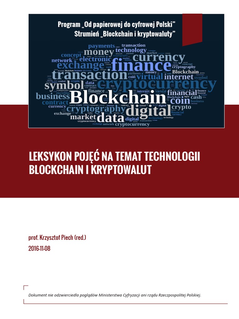 Leksykon Pojec Na Temat Technologii Blockchain I Kryptowalut | PDF