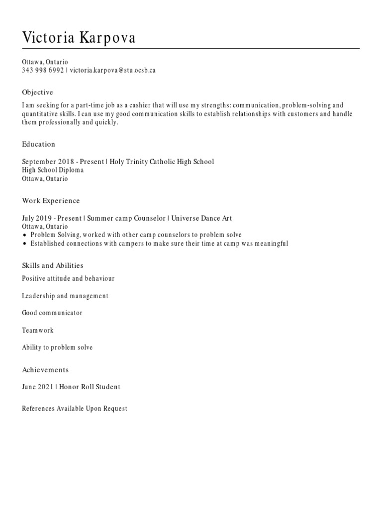 Resume - Victoria Karpova 1 | PDF | Business