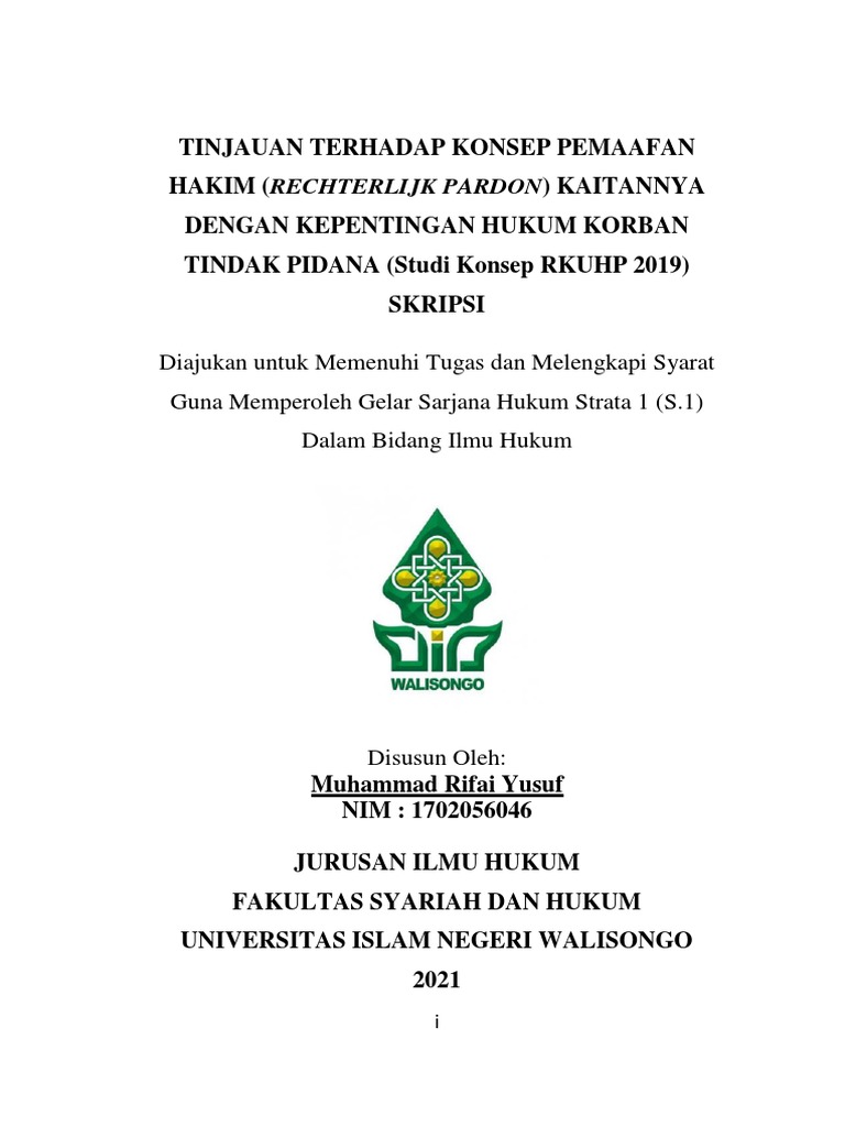 Muhammad Rifai Yusuf - Lengkap Tugas Akhir | PDF