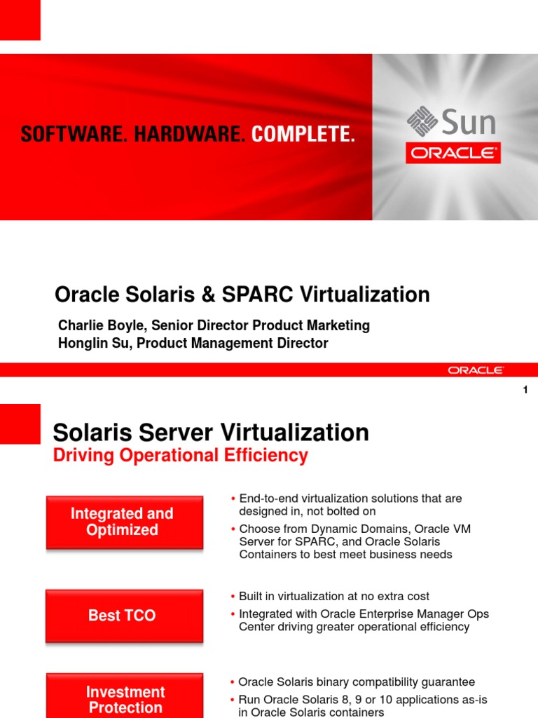 Oracle Solaris & SPARC Virtualization | PDF | Virtual Machine ...