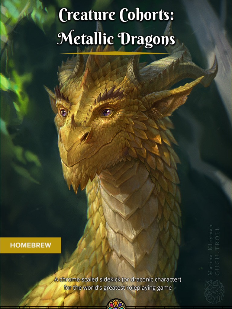 Creature Cohort - Metallic Dragons | PDF