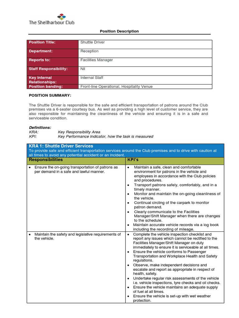 Position Title: Department: Reports To: Staff Responsibility: Key ...