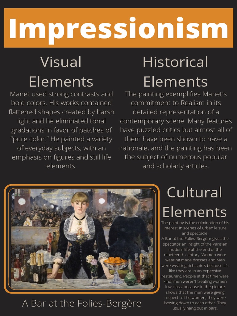 Visual Elements Historical Elements: Impressionism | PDF