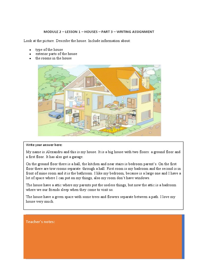 Module 2 - Lesson 1 - Part 3 - Writing Assignment | PDF | Language Arts ...
