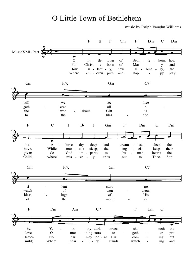 O Little Town of Bethlehem | PDF | Religious Belief And Doctrine