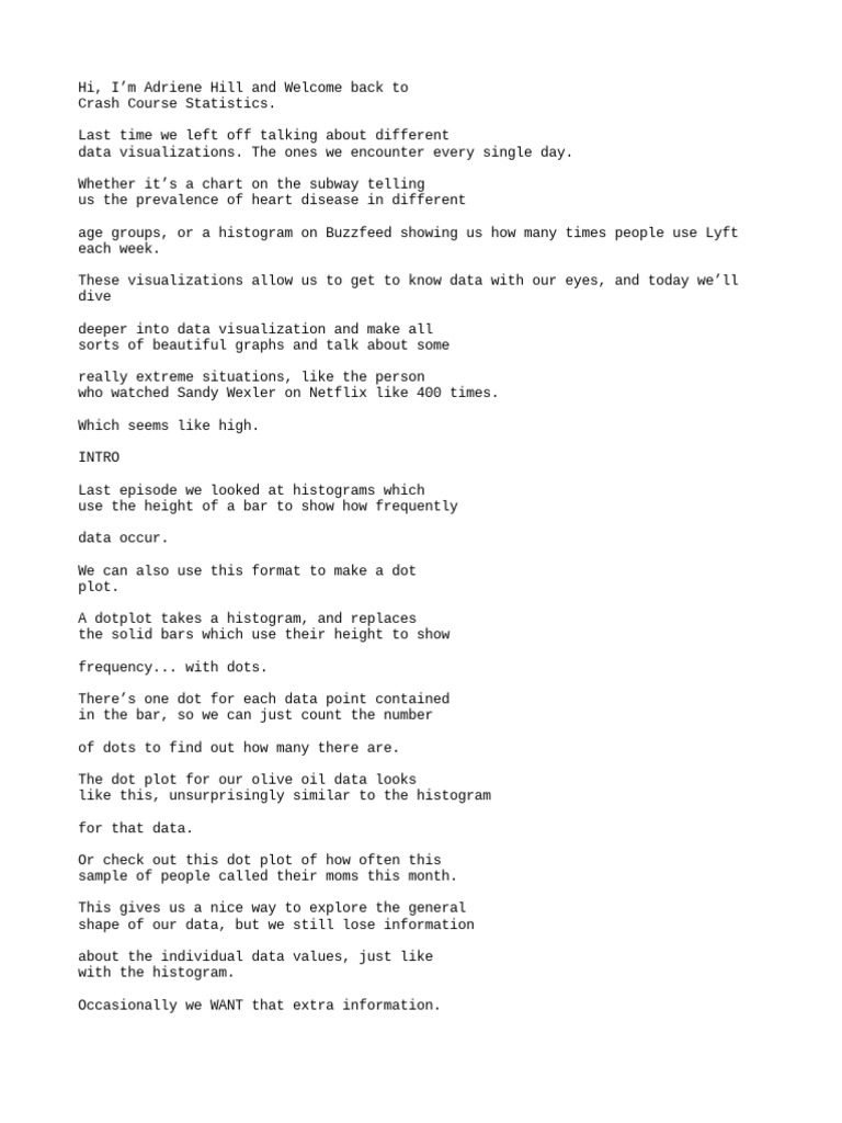 (English) Plots, Outliers, and Justin Timberlake - Data Visualization Part 2 - Crash Course ...