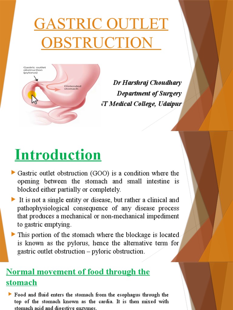 Gastric Outlet Obstruction | PDF | Stomach | Digestion