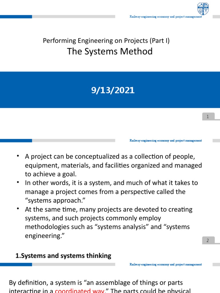 2-The Systems Method, The Systems Method | PDF | System | Project ...