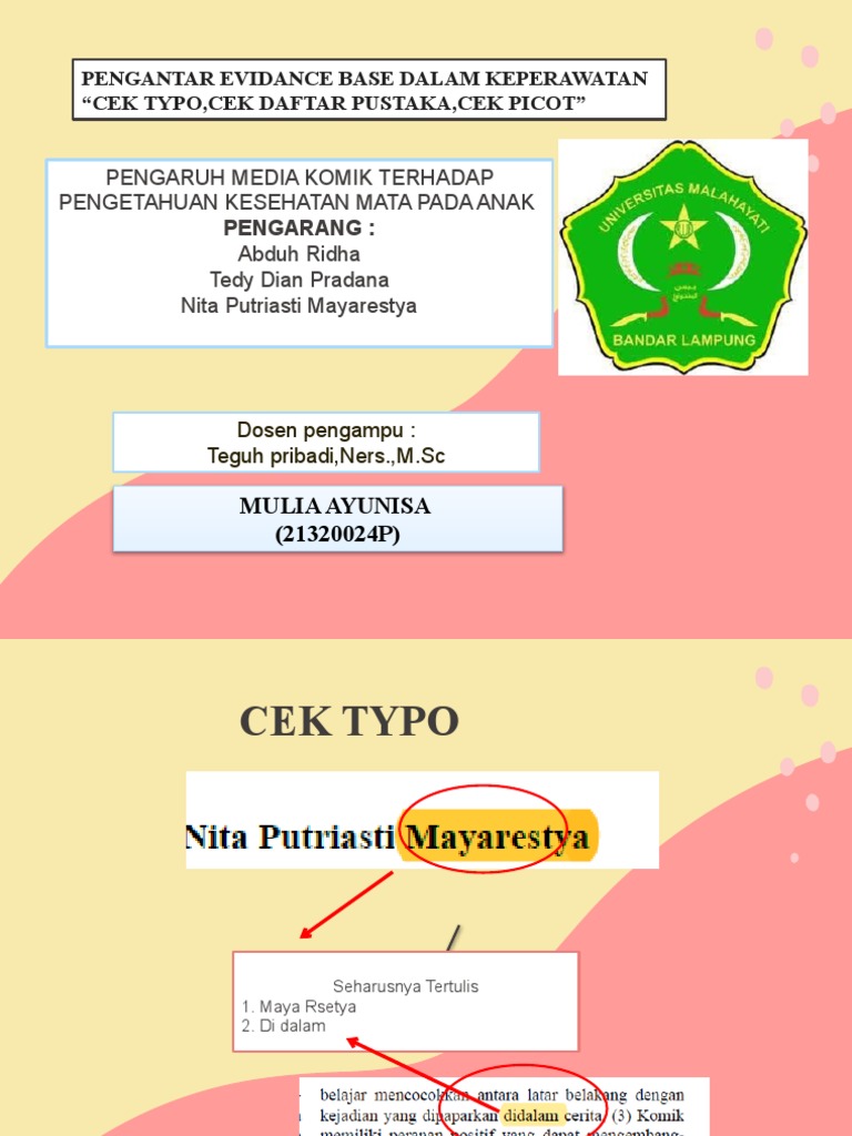 Cek Typo dan Daftar Pustaka Skripsi | PDF | Pengembangan Diri ...
