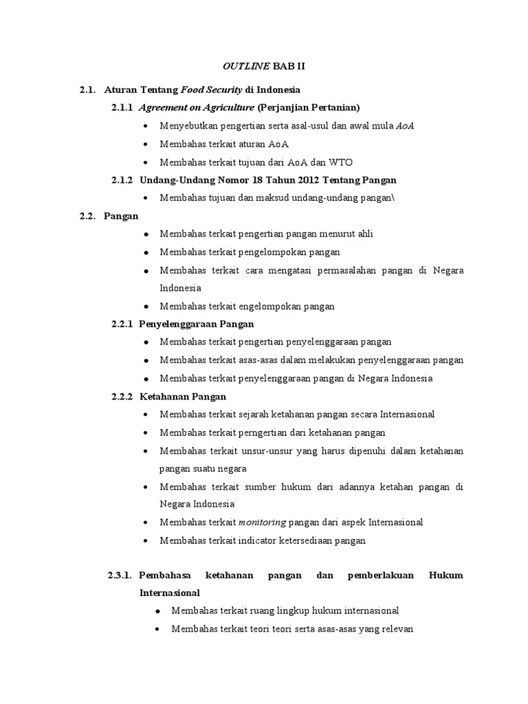 OUTLINE BAB II HENDI New | PDF