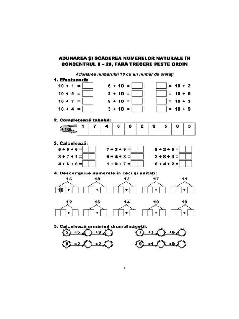 Exercitii Pentru Copii | PDF