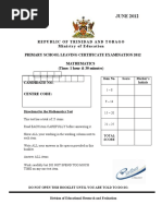 SEA 2019 Mathematics Specimen Paper | PDF | Teaching Mathematics