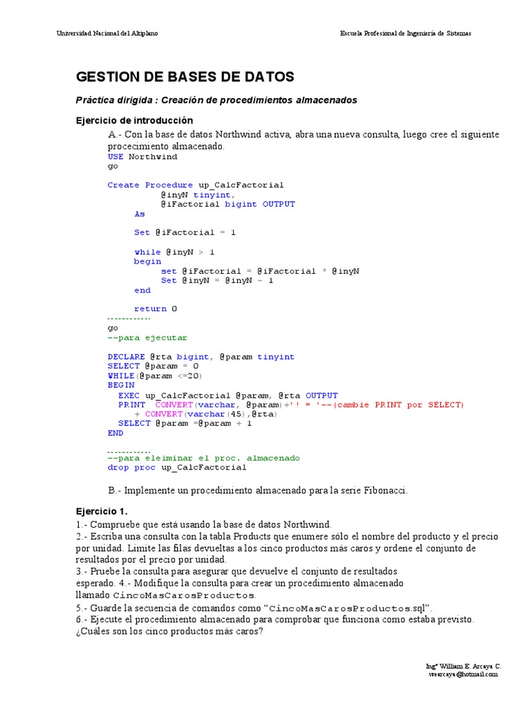 Practica | PDF | SQL | Software
