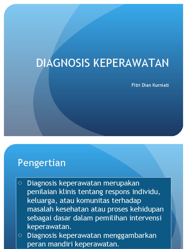 Diagnosa KDK | PDF | Pengembangan Diri | Kesehatan Holistik