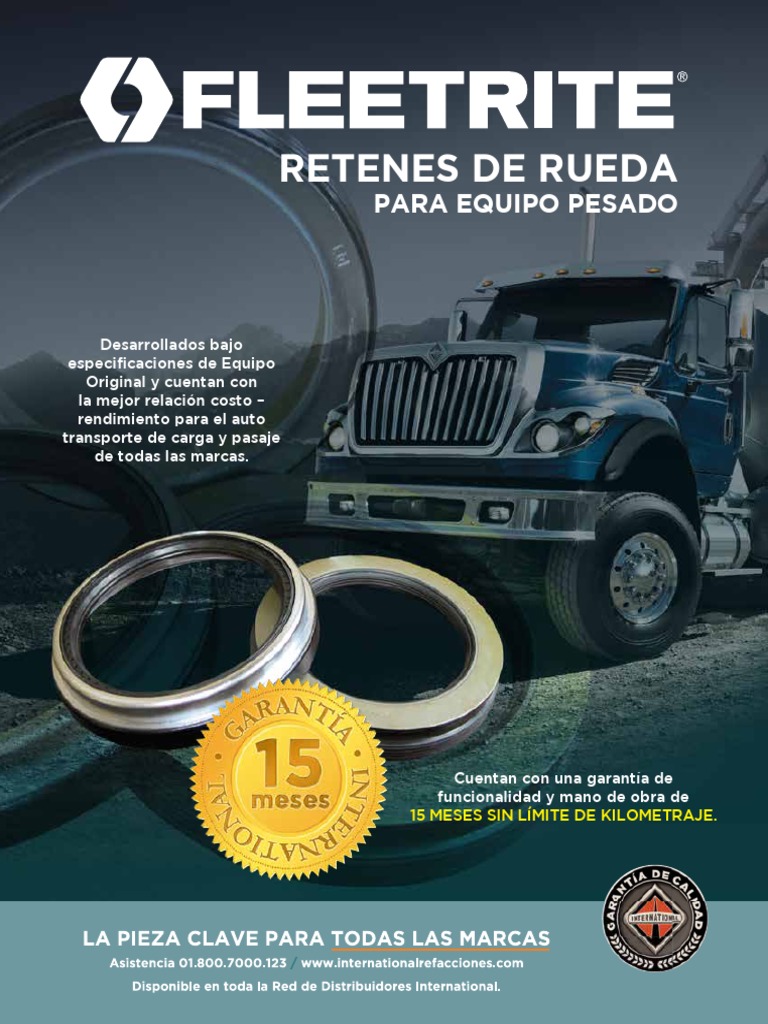 Retenes de Rueda para Camiones Pesados | PDF | Bienes manufacturados ...