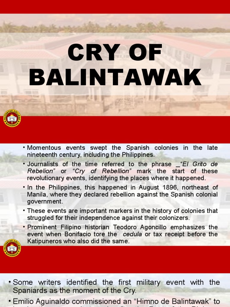 Cry of Balintawak - PPT | PDF | Metro Manila | Philippines