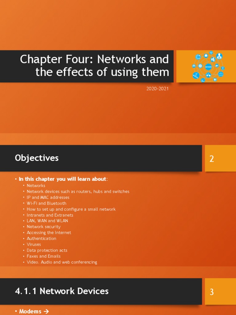 Chapter Four: Networks and The Effects of Using Them | PDF | Computer ...