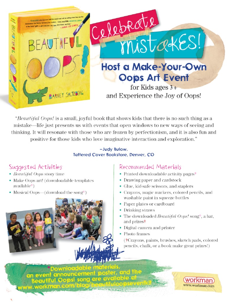 Beautiful Oops Event Kit | PDF