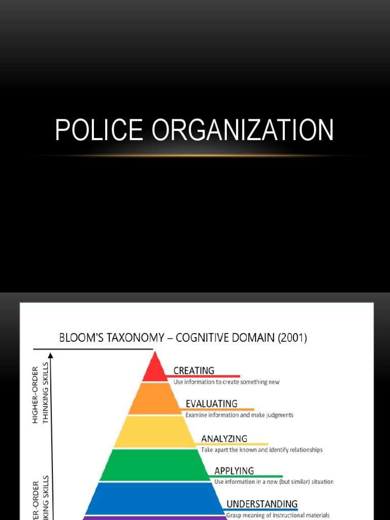 Police Organization | PDF | Leadership | Police