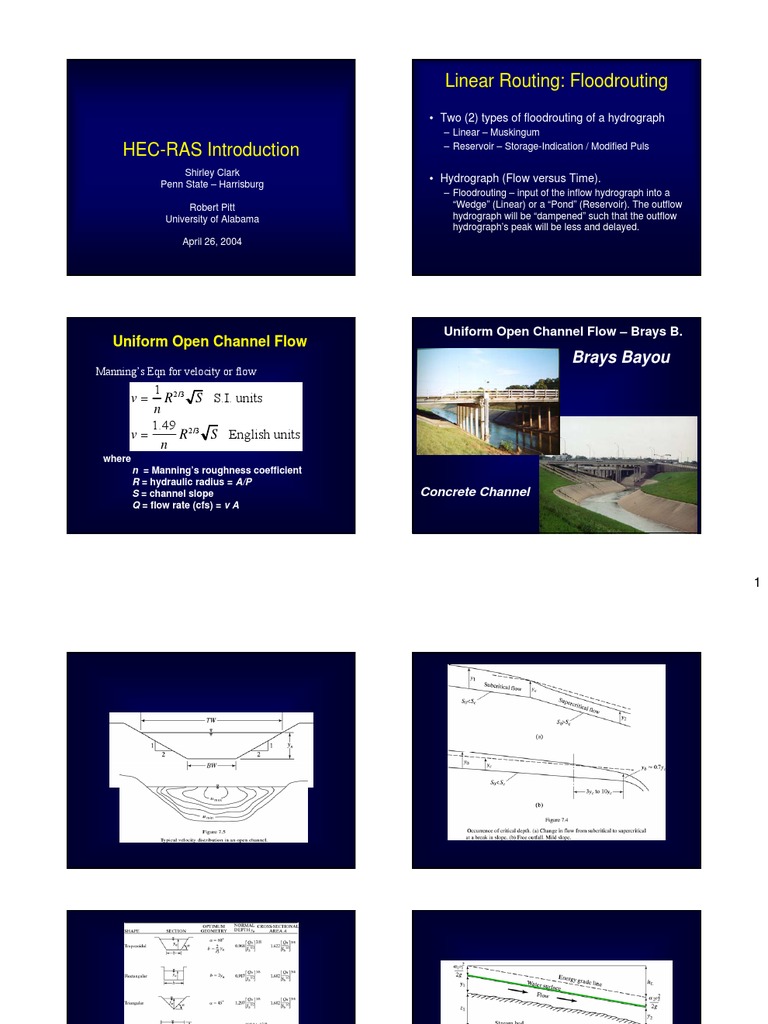 HEC RAS Introduction | PDF | Scientific Modeling | Earth Sciences