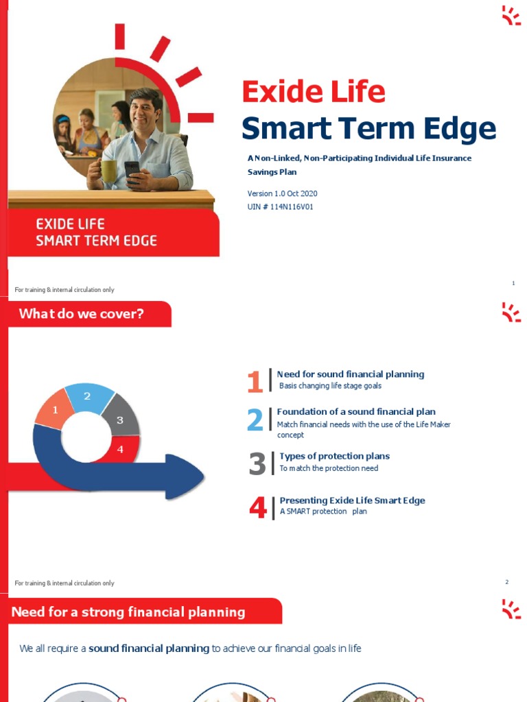 Exide Life Smart Term Edge | PDF | Insurance | Life Insurance