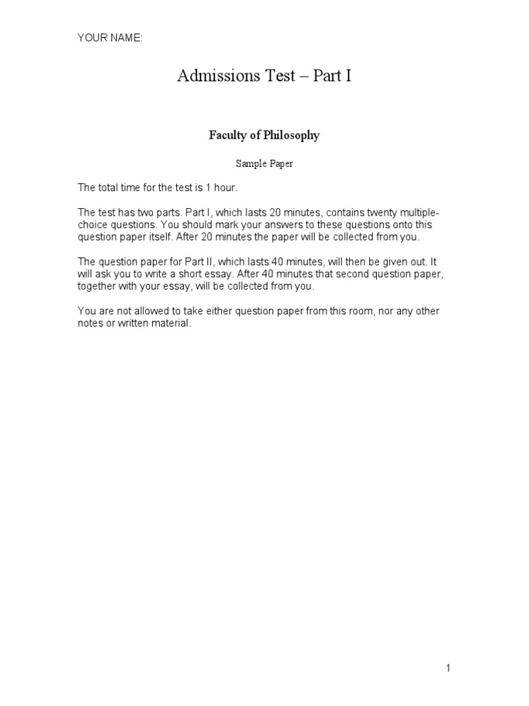Philosophy Sample Paper | PDF | Unemployment | Social Science